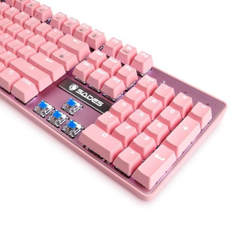 Promo Keyboard Gaming Mechanical Sades K10 / Keyboard Warna Warni ...