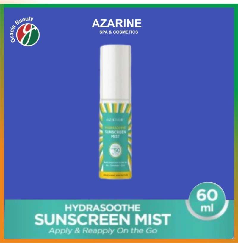 Jual Azarine Hydrasoothe Sunscreen Mist SPF50 PA++++ 60ml di Seller ...