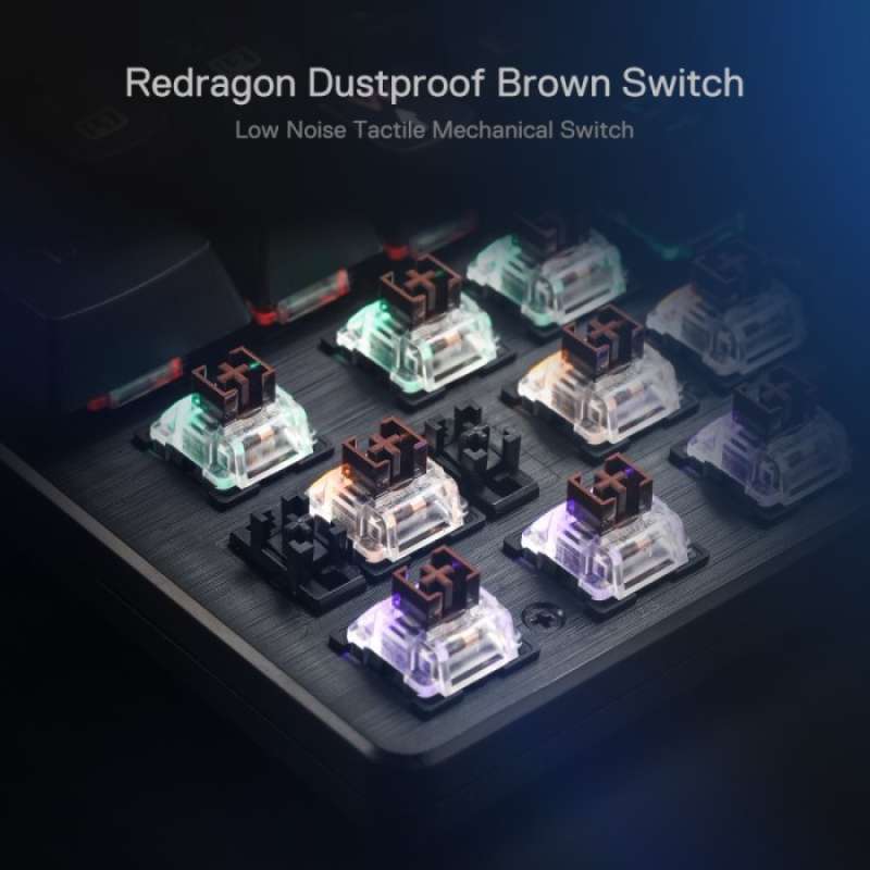 Promo Redragon K608 Full Size Mechanical - Gaming Keyboard Diskon 10% ...