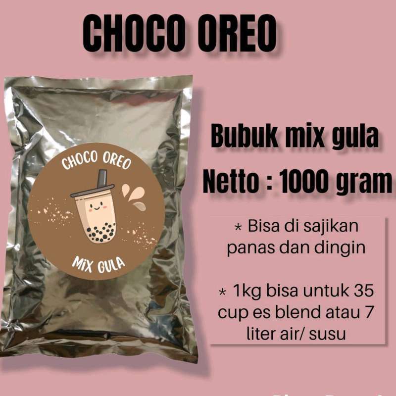 Promo BUBUK MINUMAN BOBA RASA CHOCO OWREO 1KG MIX GULA di Seller ...