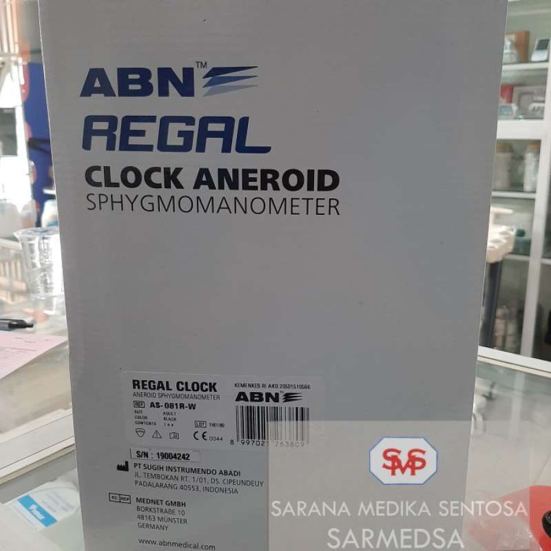 Jual Tensimeter Dinding Abn / Abn Regal Clock Aneroid Wall Model Di ...