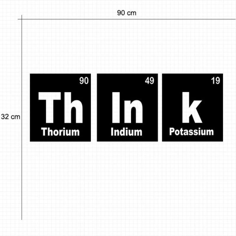 Jual Wall Stiker Qutes Think Sticker Dinding Kamar Rumah Kantor Di ...