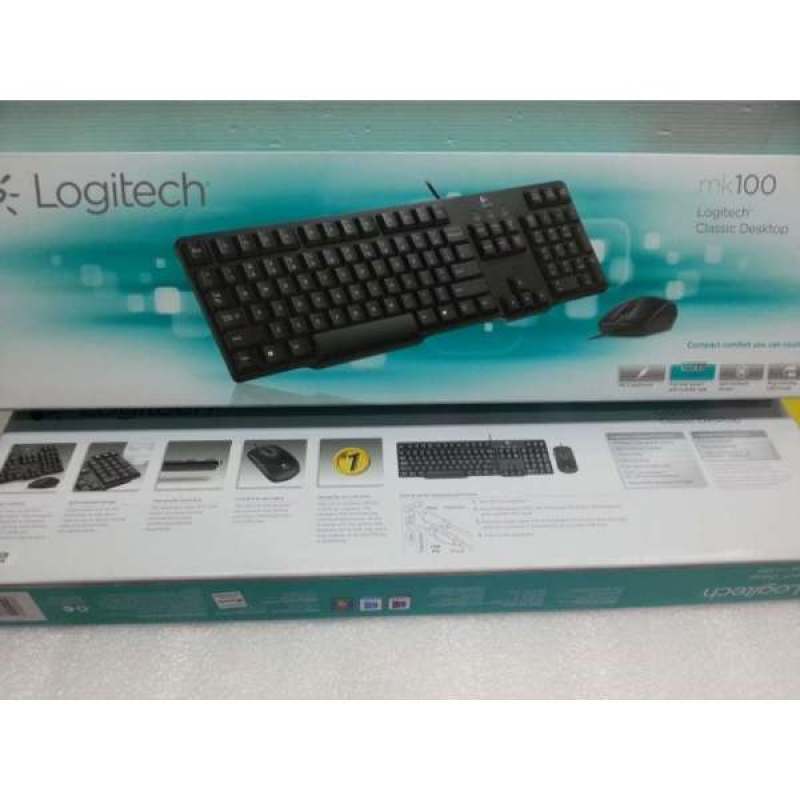 Promo Logitech Mk 100 Desktop Usb Diskon 10% di Seller Dikaza Store ...