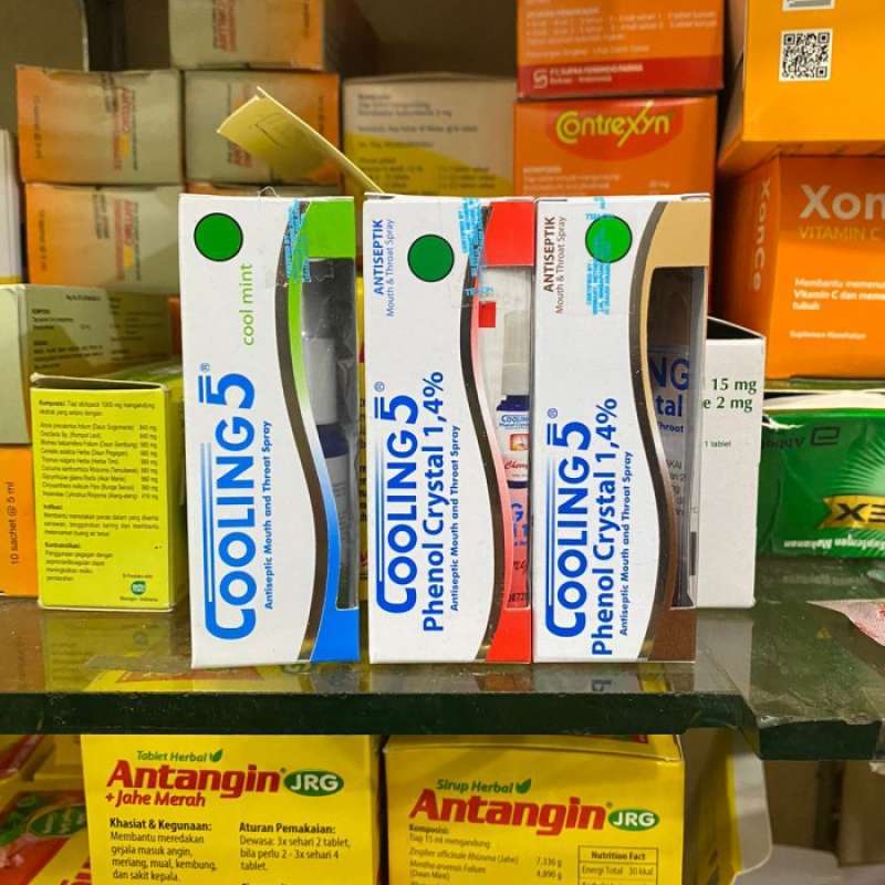 Promo Cooling 5 spray obat meredakan sakit tenggorokan Diskon 35% di ...