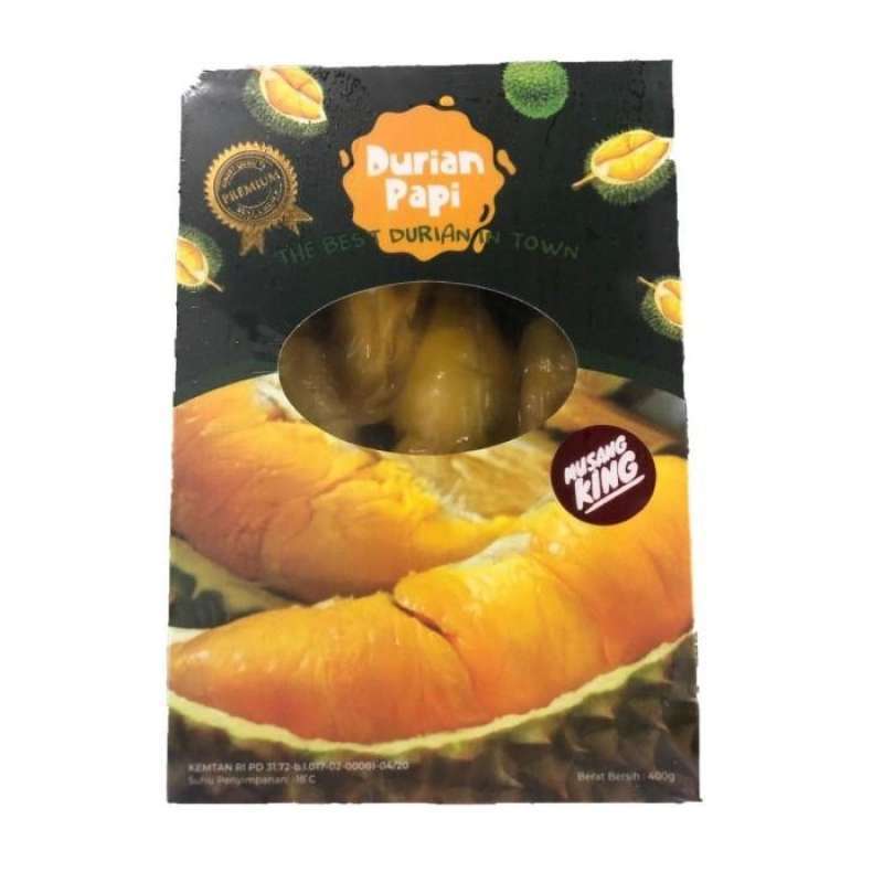 Jual Durian Papi Musang King Frozen 400 gr - Buah Durian Musang King ...