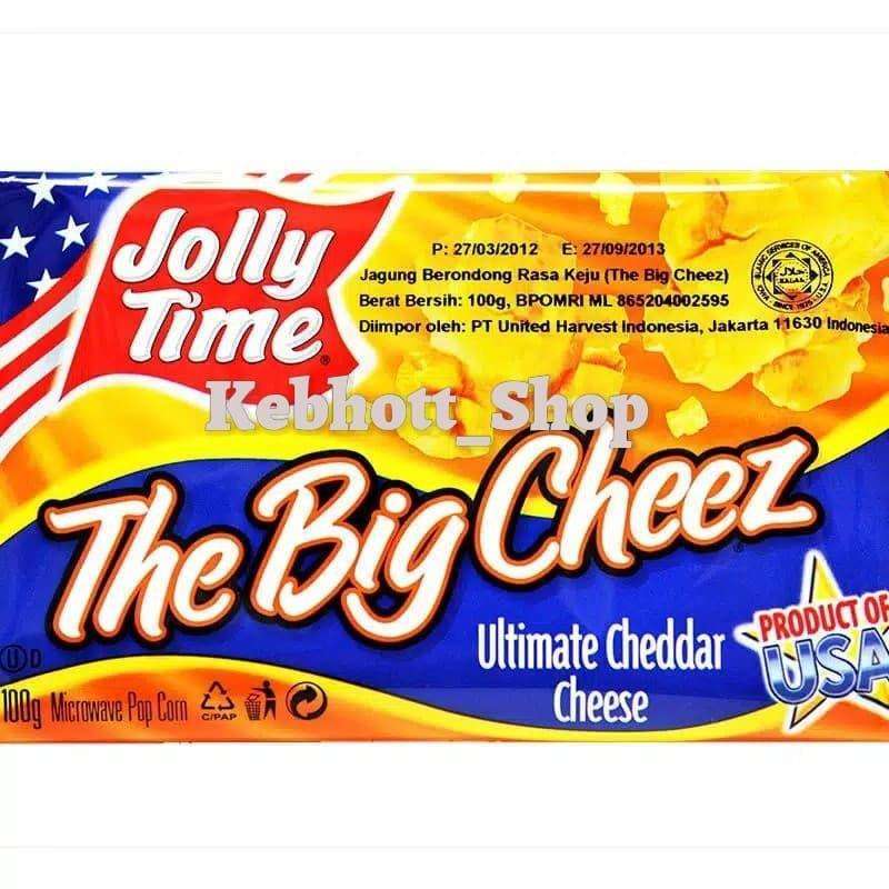 Jual Jolly Time Pop Corn The Big Cheez Ultimate Cheddar Cheese 100gr di ...