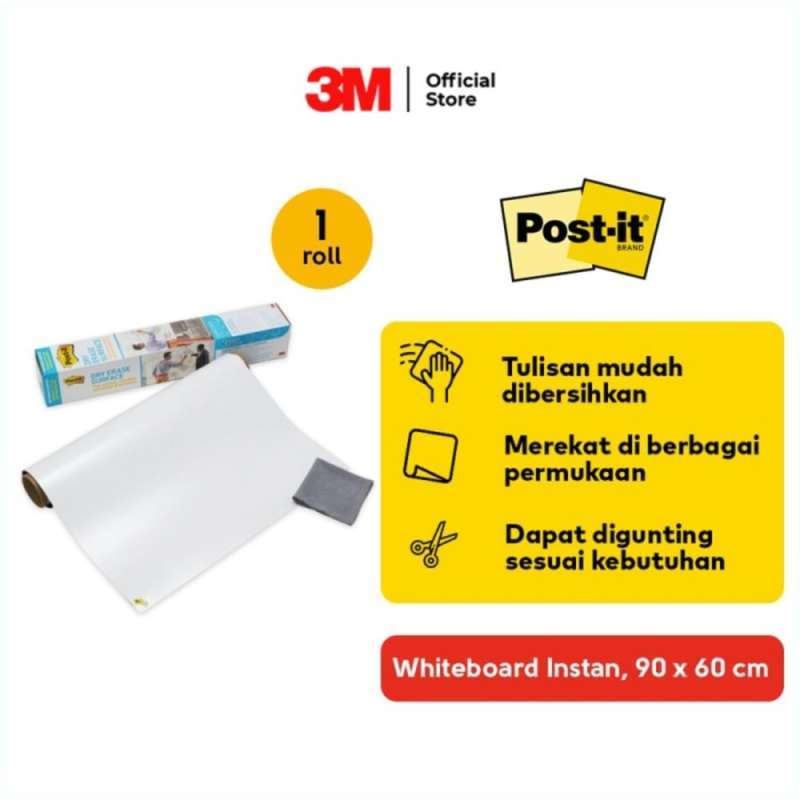 Jual Post-It 3M Papan Tulis Dry Erase Surface Def 3X2 Whiteboard Kode ...