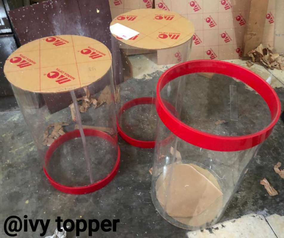 Jual Tabung Auqarium Es Buah Acrylic 30 X 50 Cm Wadah Minuman Akrilik ...