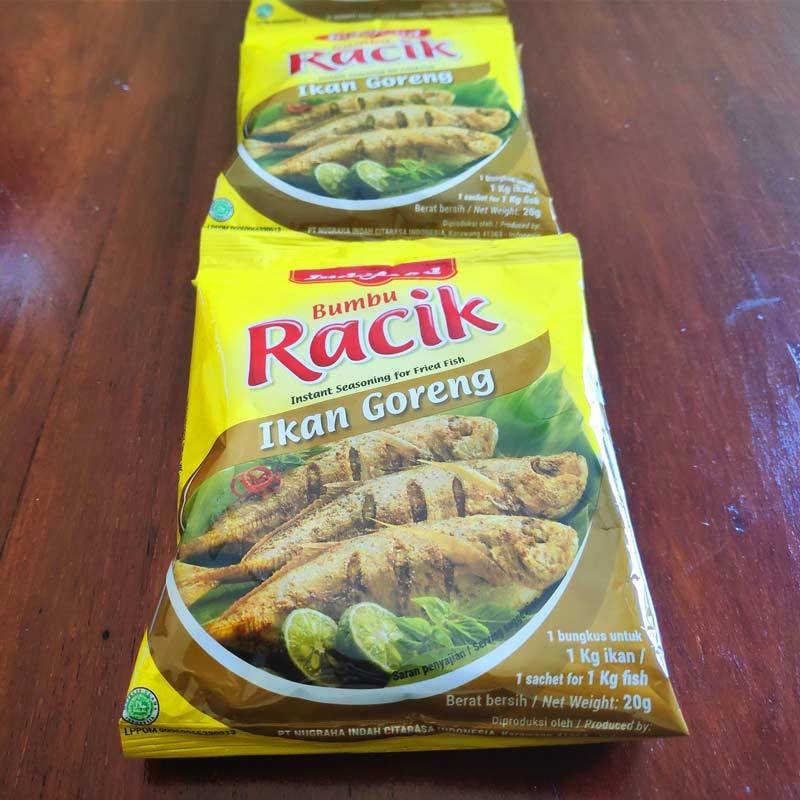 Jual INDOFOOD Bumbu Racik Ikan Goreng Instant [20 gram/ 1 Renteng/ 10 ...