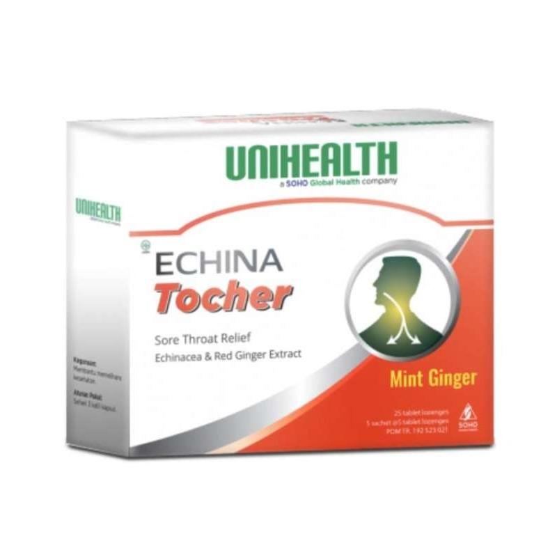 Jual Echina Tocher Sore Throat Relief Sakit Tenggorokan Unihealth 25 ...