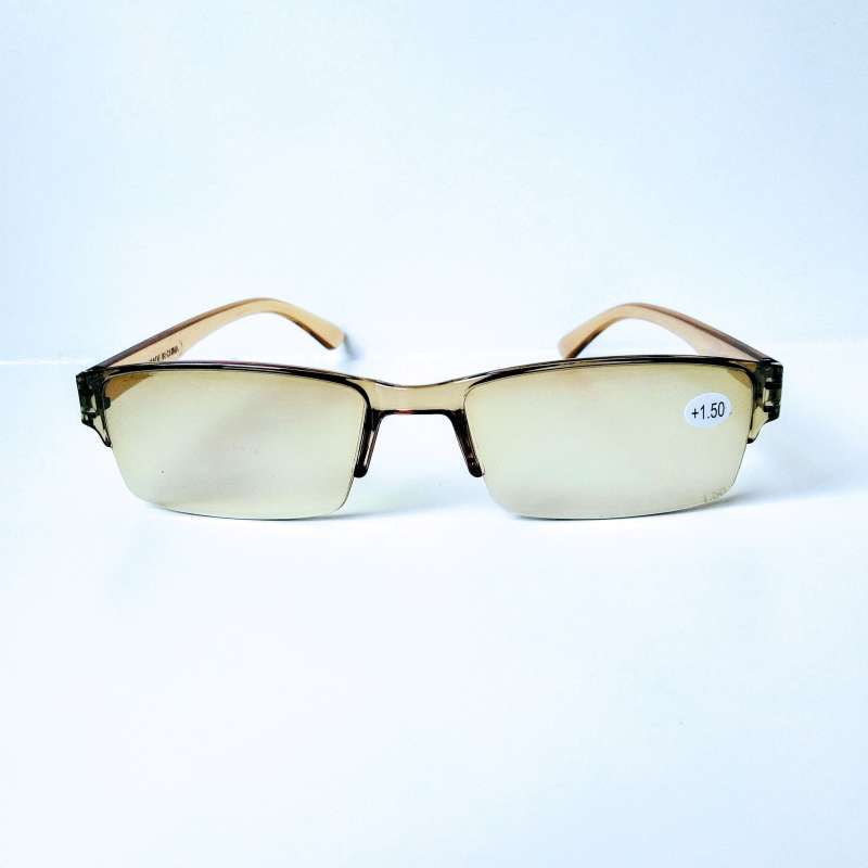 Promo Kacamata Baca/Kacamata Baca plus lensa brown gradasi unisex pria ...