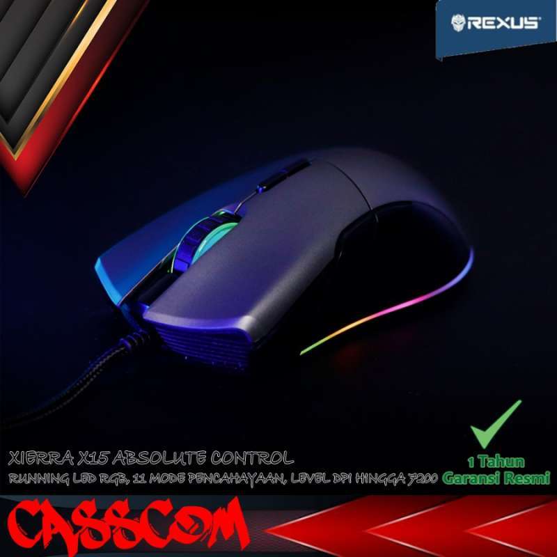 Jual Rexus Mouse Gaming Xierra X15 Rgb Di Seller Casscom - Mekarjaya ...
