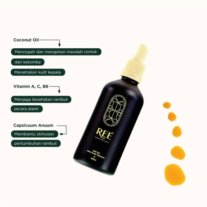 Promo Ree Derma Wellness Hot Oil Hair & Scalp Treatment - 100ml Diskon ...