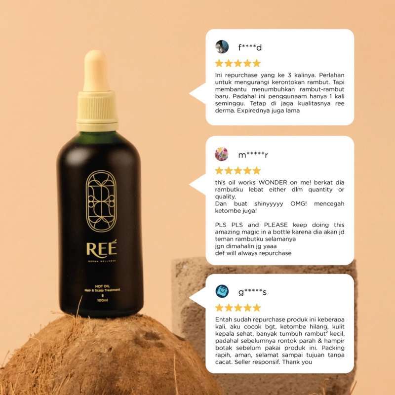Jual Ree Derma Wellness Hot Oil Hair & Scalp Treatment Di Seller Ree ...