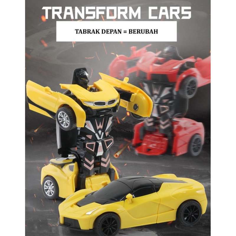 Jual MOBIL MAINAN TRANSFORMER ROBOT MOTIF BMW / SUPERCAR TANPA BATERAI ...