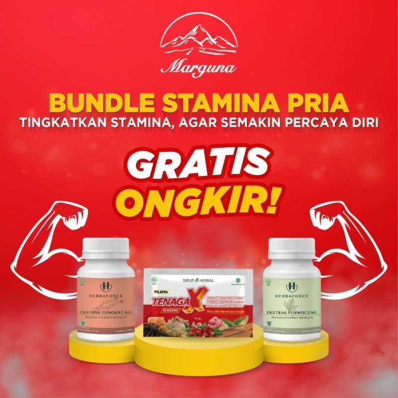 Jual Bundle Stamina Pria - Tenaga X, Herbaforce Tongkat Ali Purwoceng di Seller Pilkita Store ...