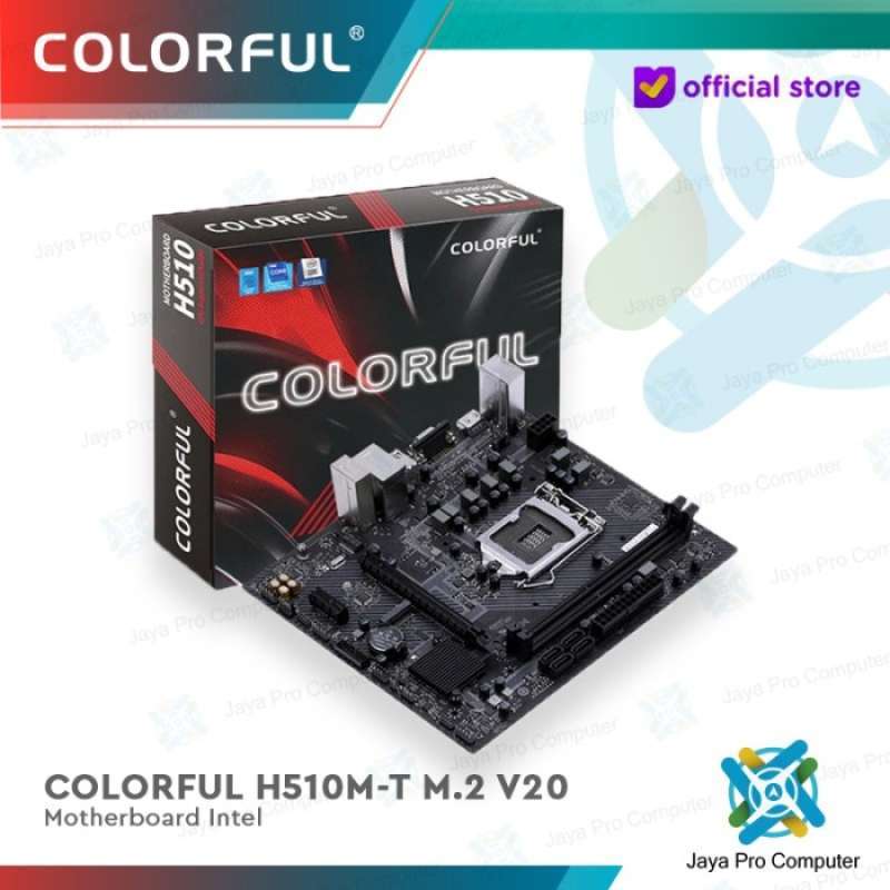 Promo Motherboard Colorful H510M-T M.2 V20 (Lga1200, H510, Ddr4, Usb3.2 ...