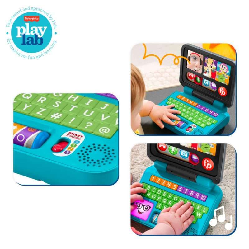 Jual Fisher-price Laugh & Learn Let's Connect Laptop - Mainan Laptop ...