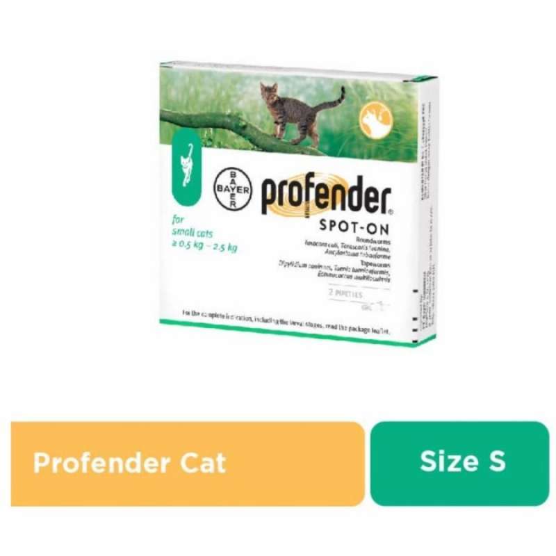 Promo profender spot on small cat 0.5 - 2.5 kg 1 pipette obat cacing ...