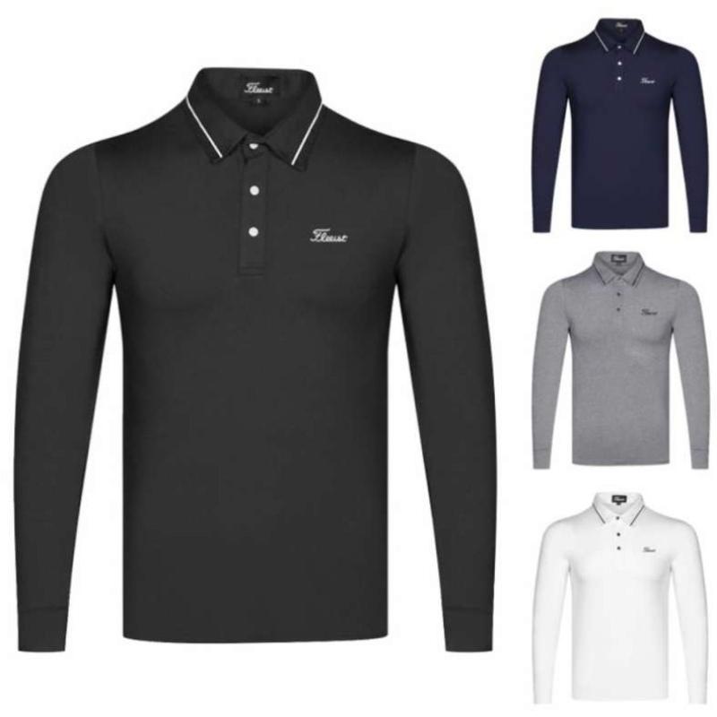 Jual Baju kaos baju pria golf long sleeve golf branded polo shirt - XXL ...