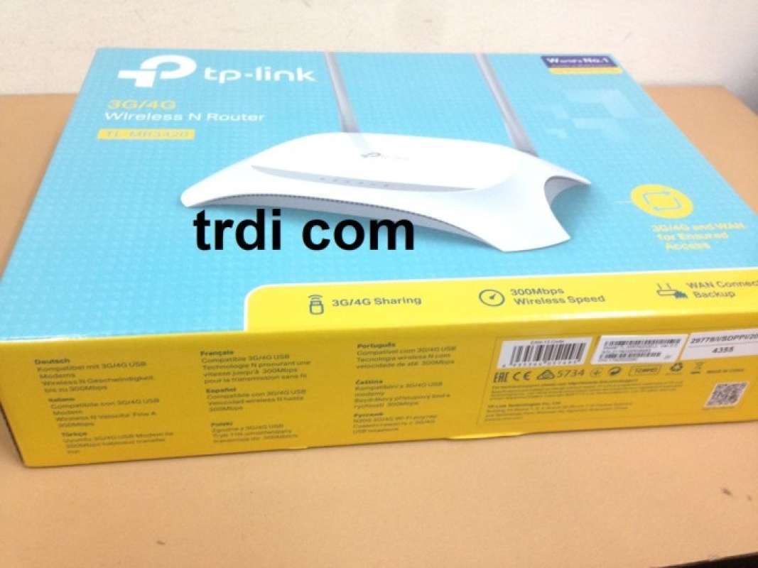 Jual Usb Router Modem Router 3G/4G Usb Tp-Link Mr3420 Modem Usb Wifi di ...