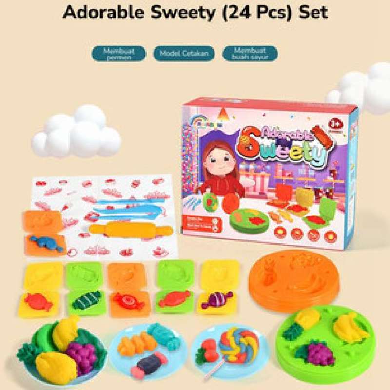 Jual Mainan Diy Play-doh Set 24 Pcs (seri Makanan) Di Seller Belikalagi ...