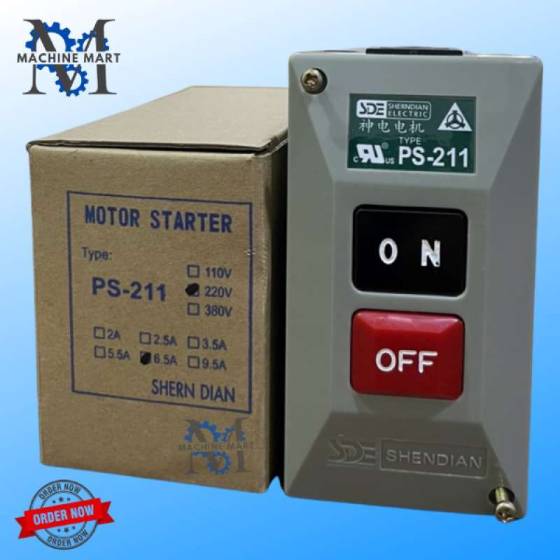 Promo Manual Motor Starter PS 211 (Switch ON and OFF) Hualian Diskon 9% ...
