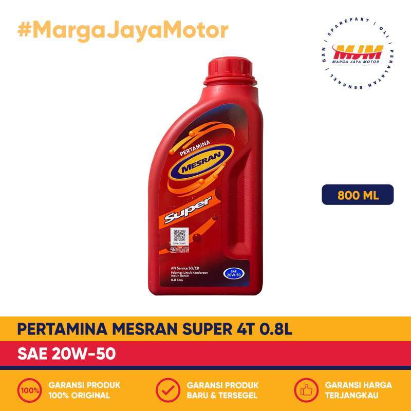 Jual Mesran Super 20W/50 [800ml] Pertamina Oil 0.8L Original di Seller ...