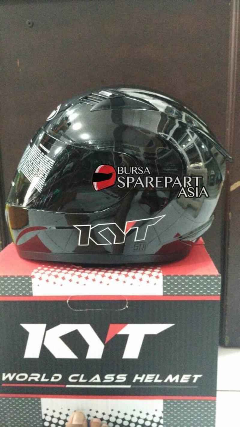 Jual Helm Kyt R10 Black Glossy Fullface Hitam Full R 10 Solid Di Seller ...