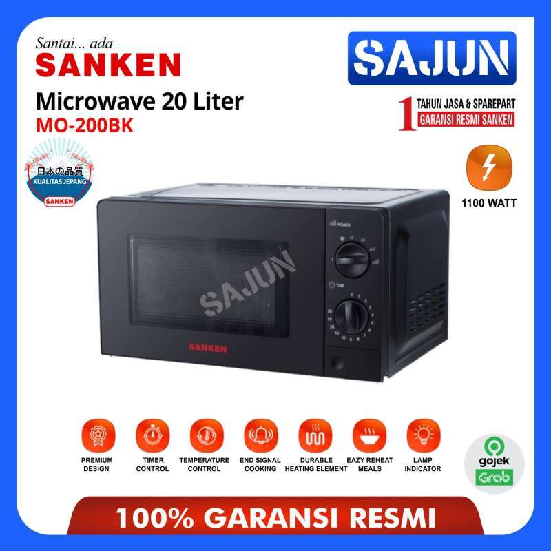 Jual Sanken Microwave Mo-200bk 20 Liter Hitam 1100 Watt Di Seller Sajun ...