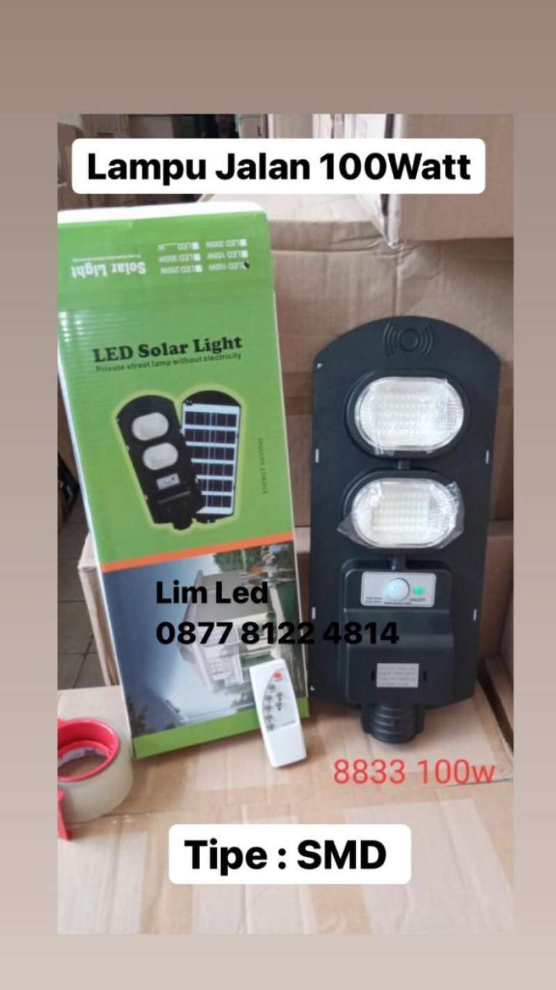 Jual Lampu Jalan Pju 100 Watt Lampu Jalan Led Solar Cell 100w With