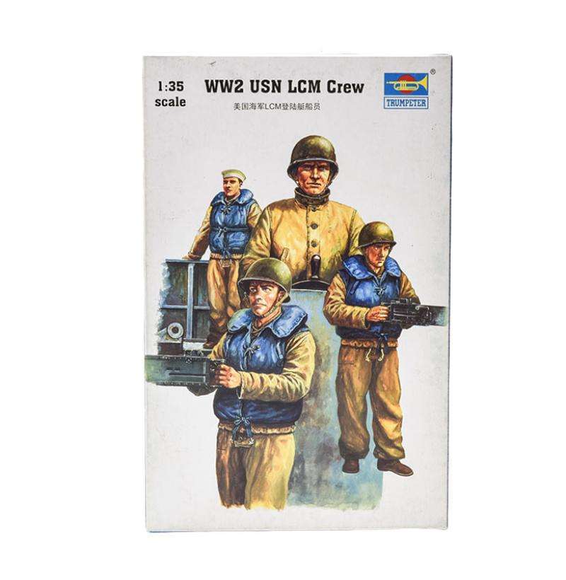 Promo Trumpeter WW2 USN LCM Crew Model Kit Figure [1 : 35] Diskon 8% di ...