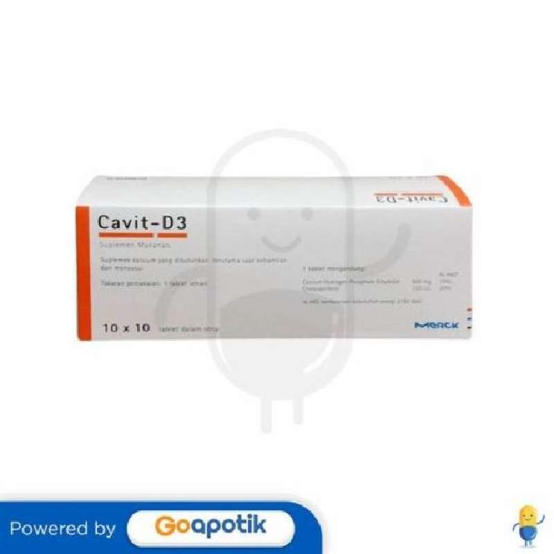 Jual CAVIT-D3 BOX 100 TABLET di Seller Cv. Apotek Merapi Mandiri ...