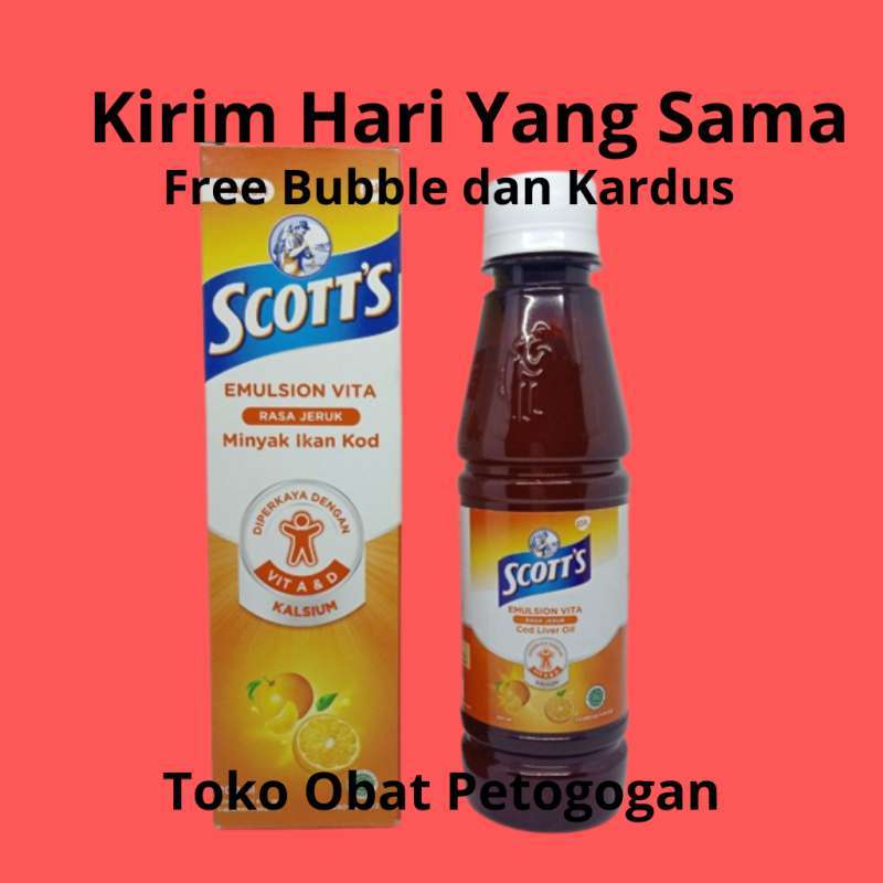 Jual Scott's Emulsion Vita COD Liver OIL Minyak Ikan KOD Meningkatkan ...
