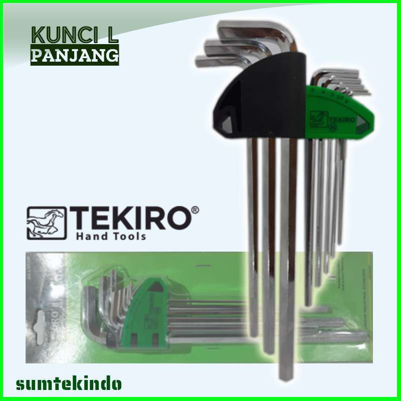Jual TEKIRO HEX KEY LONG SET 8PC I Kunci L Panjang Tekiro Set di Seller ...