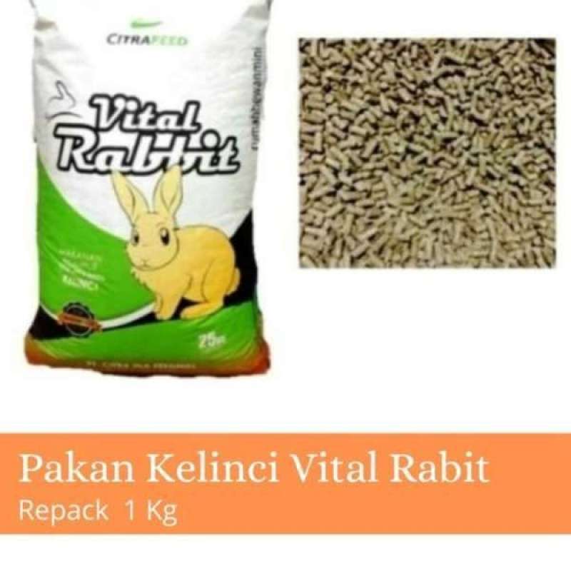 Promo Vital Rabbit Pakan Makanan Kelinci Komplit Bervitamin Repack 1Kg ...