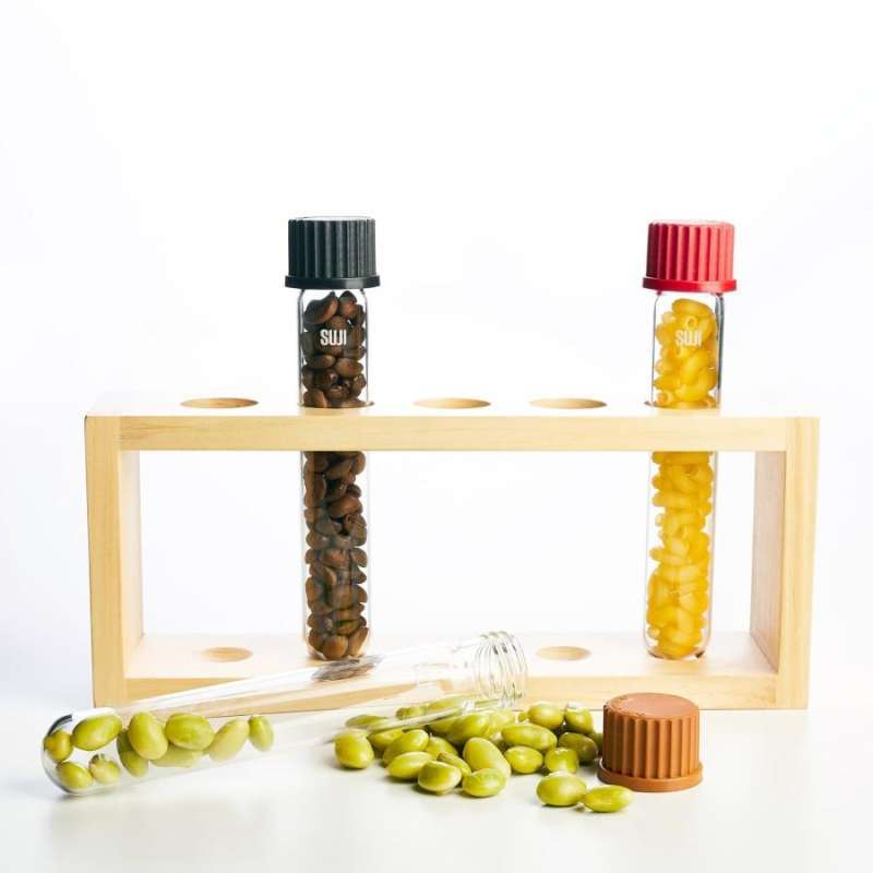 Jual Rak Kayu Sample Tube 25 mm Lubang 5 Size M di Seller Suji Premium ...