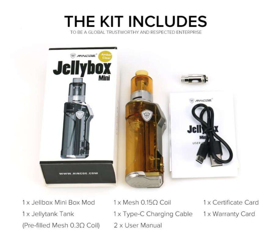 Jual Rincoe Jellybox Mini 80w Rta Mod Kit With Jellytank Rta ...