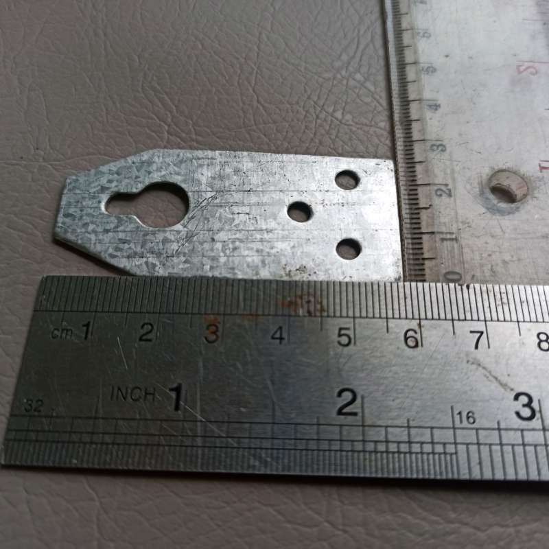 Jual Plat Gantungan Pigura Cantolan 2,5 Cm X 6 Cm X Tebal 0,5 Mm 9 Gram ...