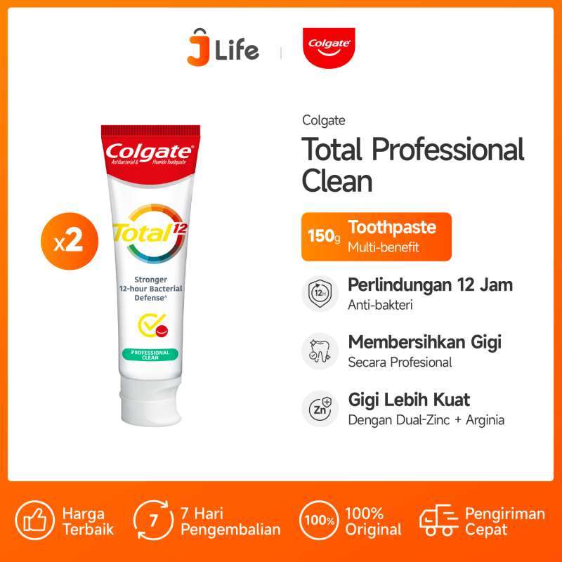 Jual Colgate Total Professional Clean Gel Toothpaste 150g - Pasta Gigi ...