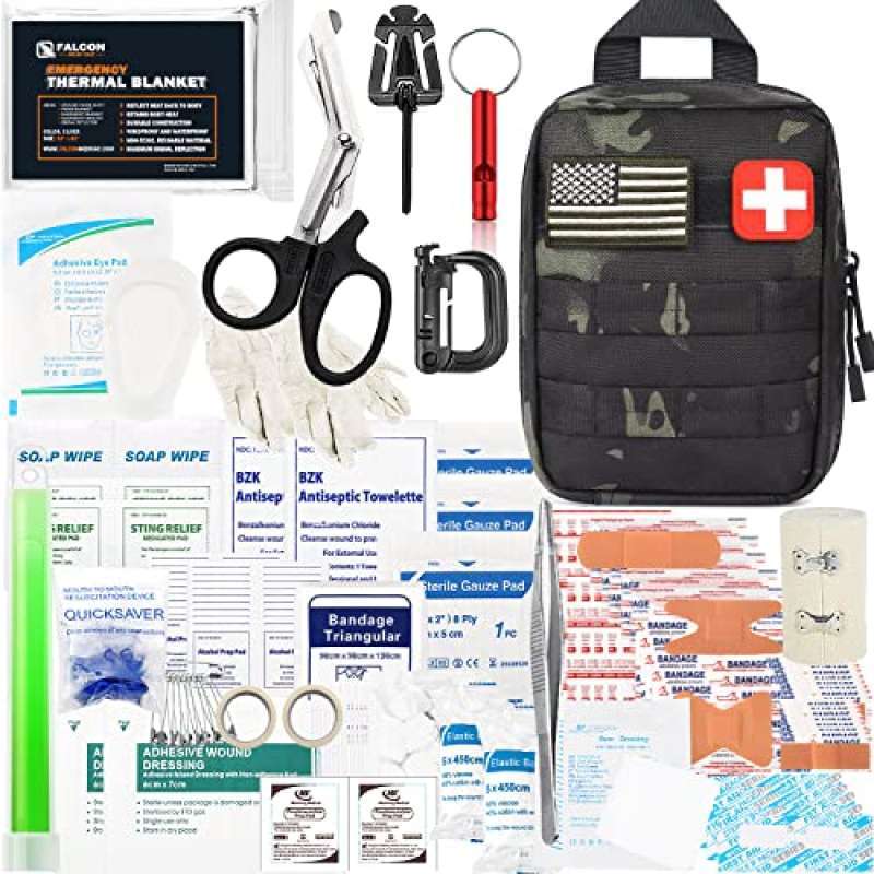 Jual FalconTac 200 Pieces First Aid Kit IFAK Survival Kit Molle System ...
