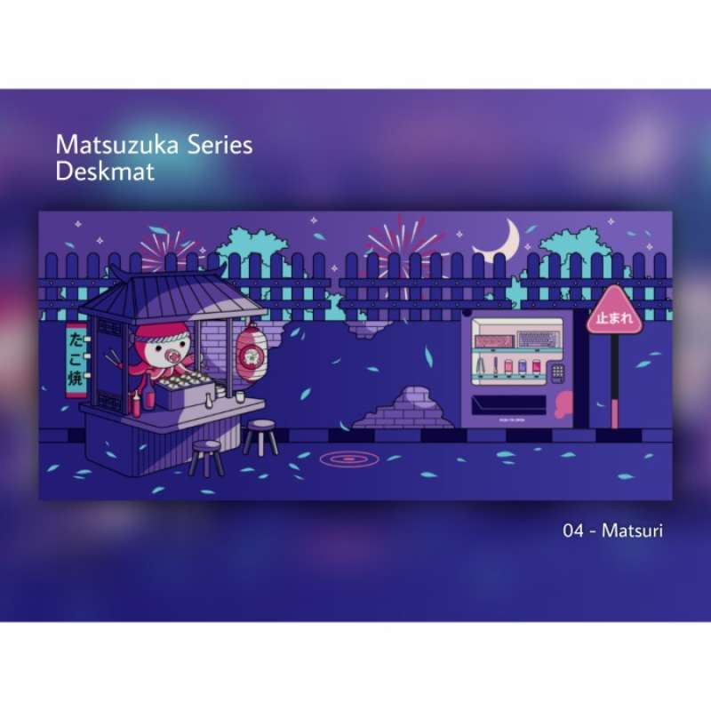 Jual Matsuzuka Deskmat 04 - Matsuri | GMK Neon - Akko Laser Themed Desk ...