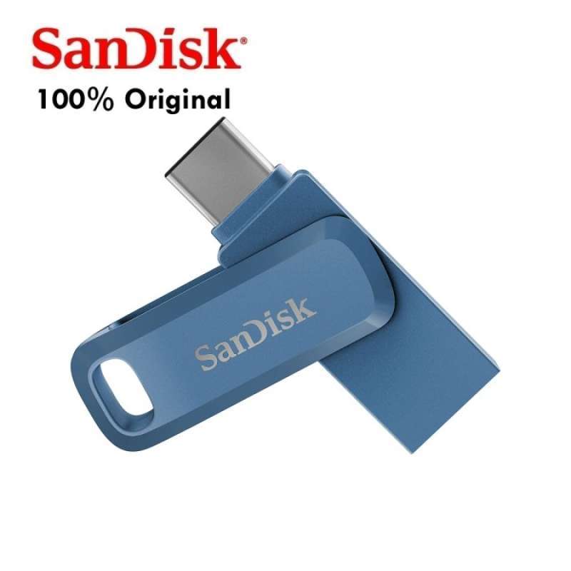 Jual SANDISK OTG TYPE C GO 256GB -DUAL DRIVE GO USB TYPE C 256 GB NAVY ...