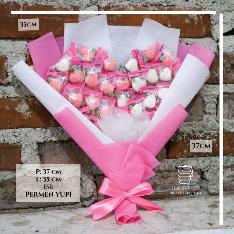 Jual Snack Bouquet Hadiah Wisuda Ulang Tahun/Buket Makanan Permen Yupi ...