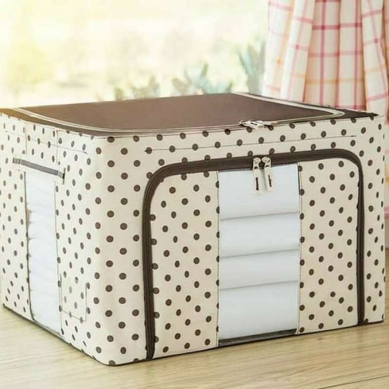Promo Storage Box Large 66 Liters Double Zipper Tas Simpan Baju Besar ...