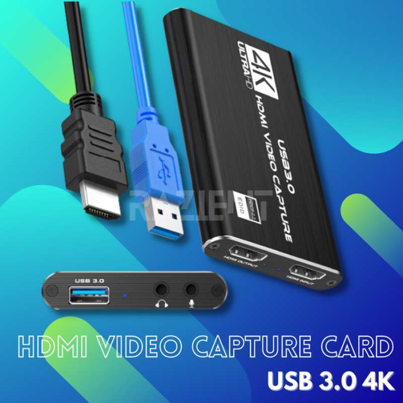 Jual HDMI Video Capture Card For Game Streaming/Live USB 3.0 4K di ...