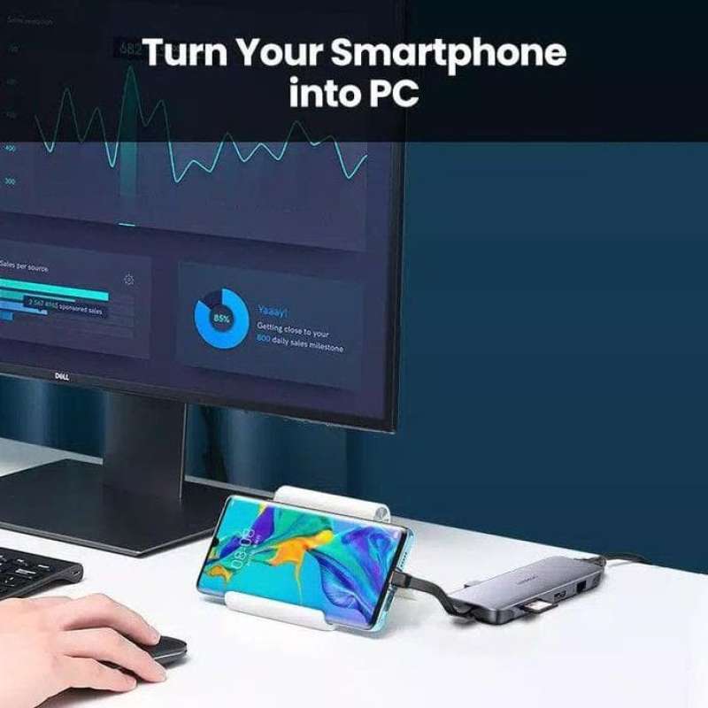 Jual Usb C In Ugreen To Hub Hdmi Lan Ethernet Rj Pd Multi In Di Seller Cullen Darrel