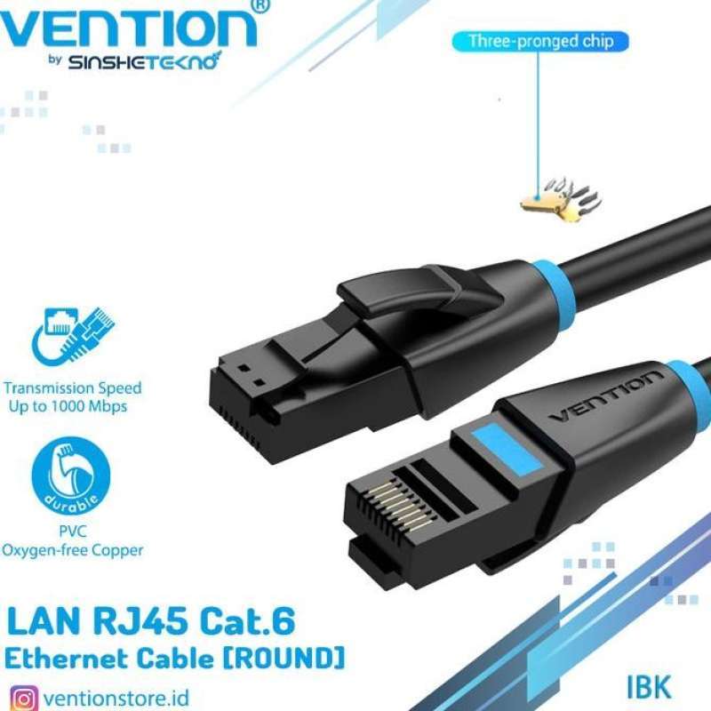 Jual Vention 50m Kabel Lan Cat6 Cat.6 UTP Ethernet Patch Cord Cable di ...