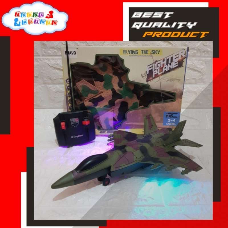 Promo Mainan Remote Control Pesawat Jet Tempur Shukoi / RC Pesawat ...