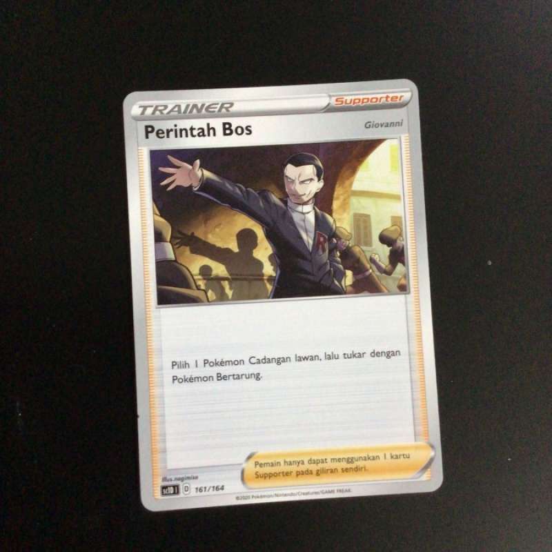 Promo Perintah Bos Non Holo Foil Sc1D Trainer Supporter Kartu Pokemon Tcg Diskon 16% di Seller ...